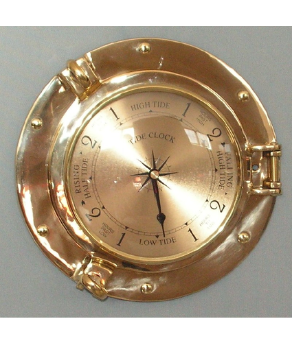 Brass Porthole Tide Clock - Great Gift Ideas-Mens Gifts : Tessa Maes ...